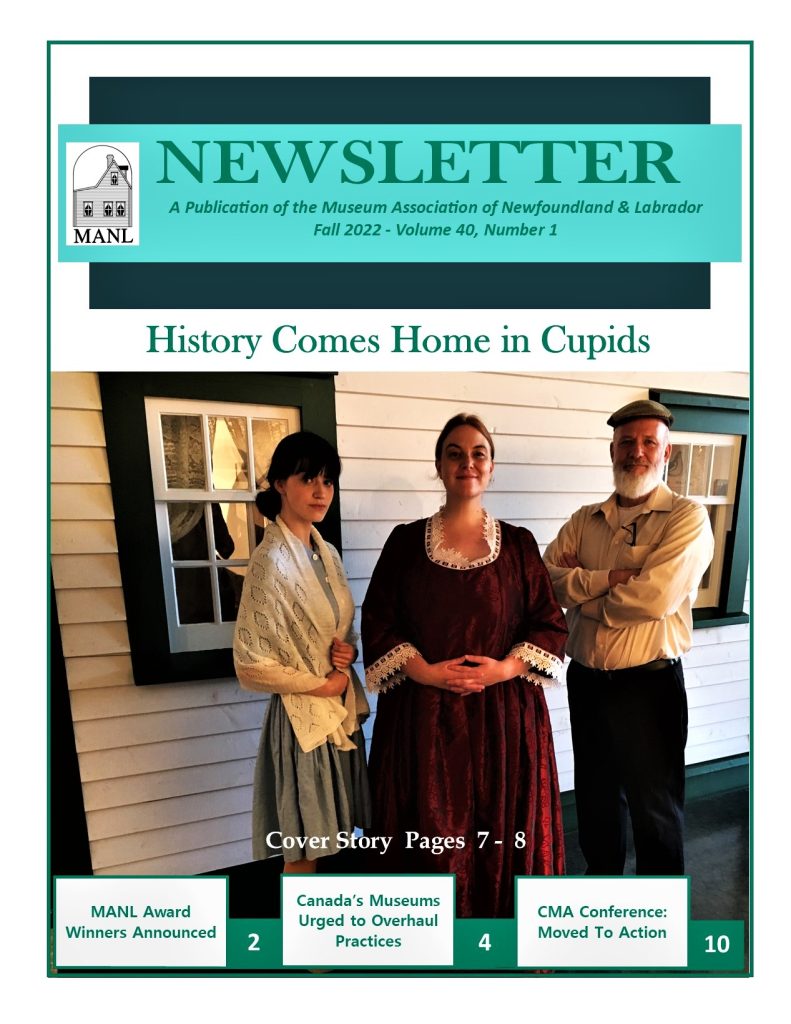 Latest MANL Newsletter – Museum Association of Newfoundland and Labrador